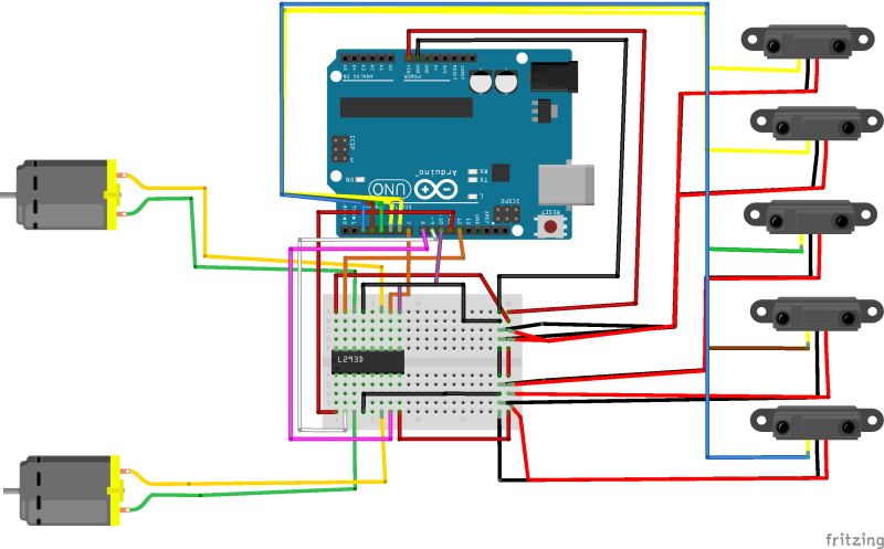 [Arduino] 아두이노 Uno 활용 예제코드입니다(5) - Line Tracer (Follower) 라인트레이서 로봇 만들기 ...