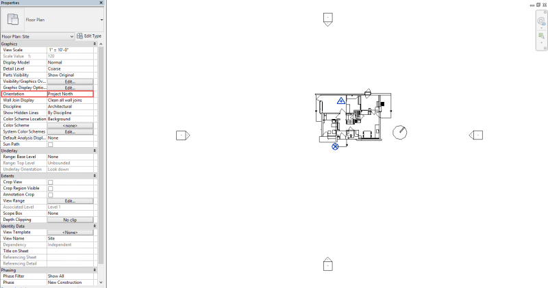 레빗(revit) - 진북 회전(Rotate True North) : 네이버 블로그