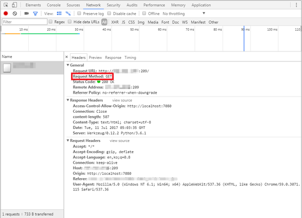 [Python] Flask 다루기 (2) - CORS: Cross-Origin 해결법 : 네이버 블로그