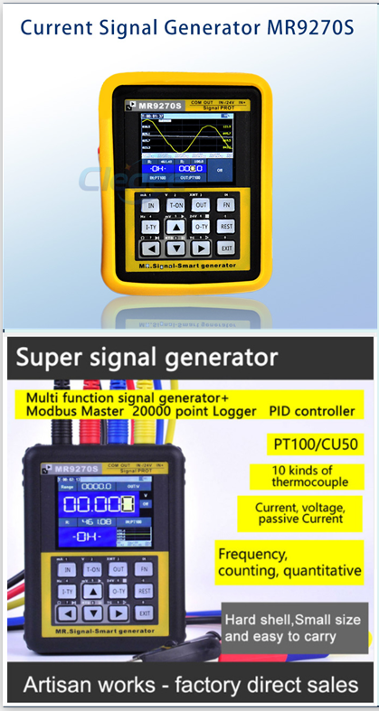 Multifunctional Signal Generator /4~20mA, mV,RTD(Pt100 Cu50), TC(10종 ...