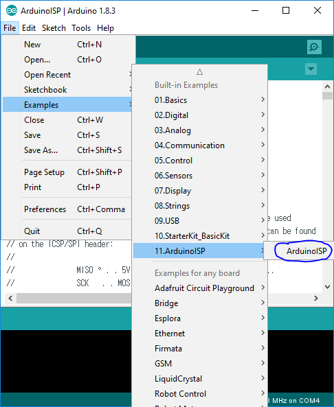 Attiny85 Arduino IDE로 굽기 : 네이버 블로그