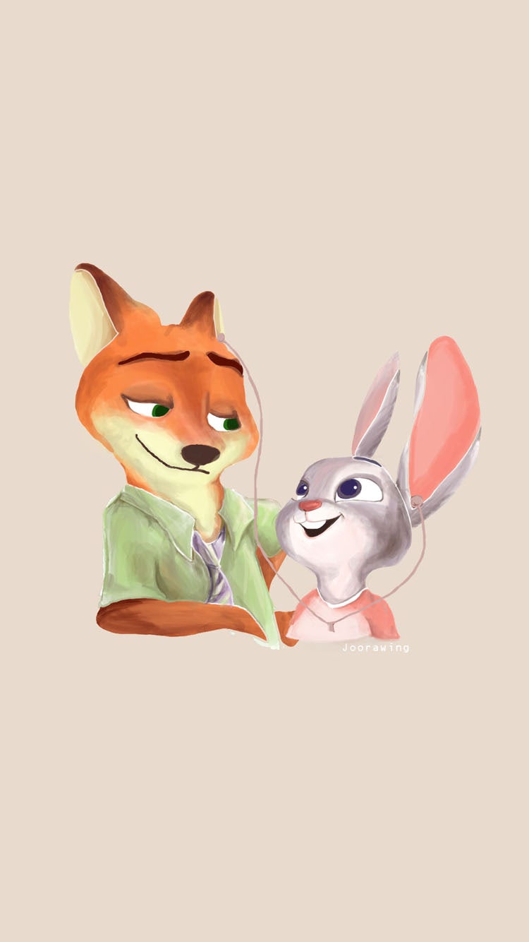 주토피아 폰배경화면1(닉, 주디) : 네이버 블로그