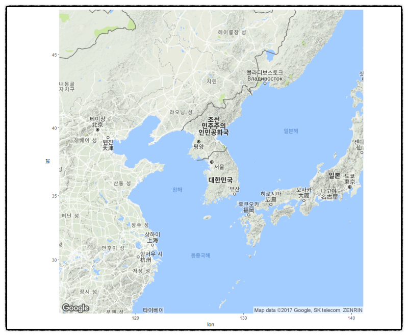 #118. ggmap패키지 : geocode() 위도, 경도 확보, get_googlemap() : 네이버 블로그
