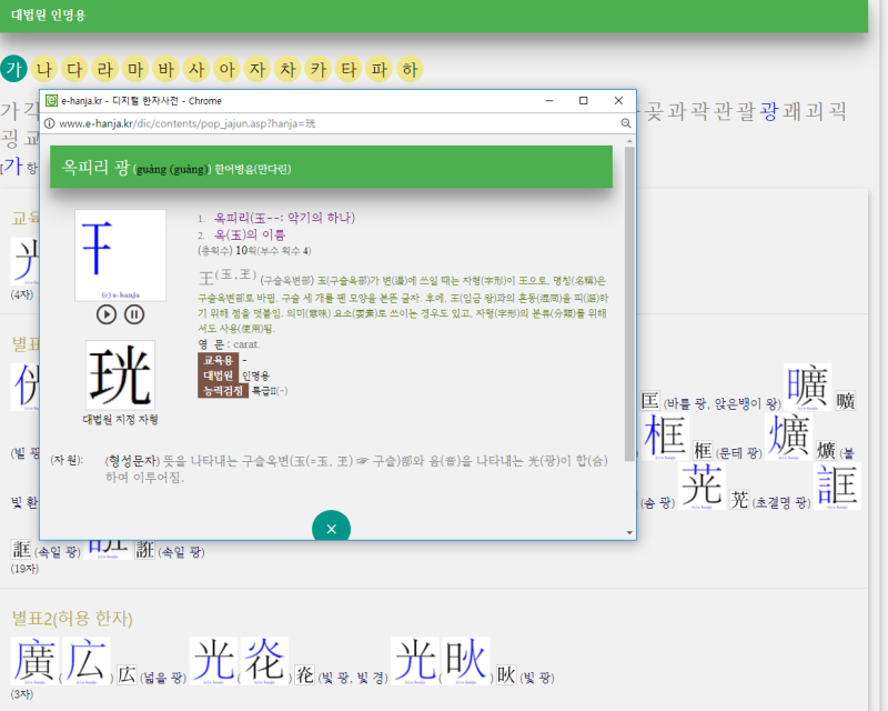 대법원 인명용 한자 찾는 법 : 네이버 블로그