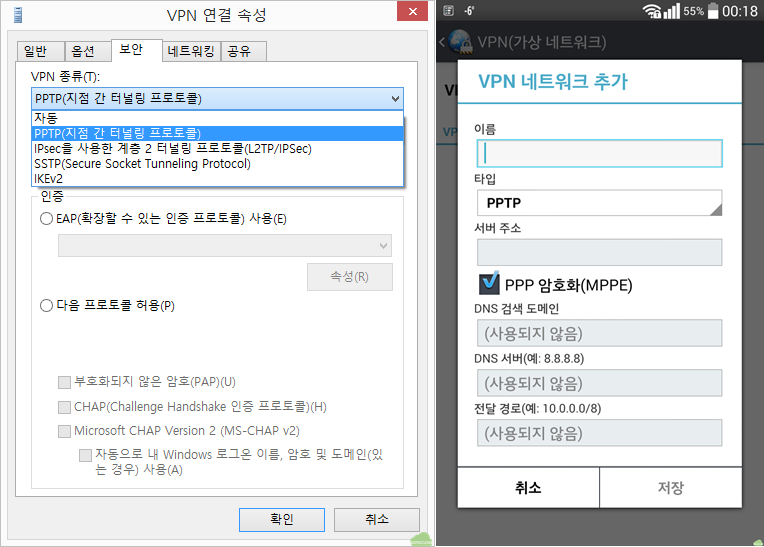 가상 사설망(VPN : Virtual Private Network) 터널링 프로토콜(1) - PPTP, L2TP, Sock v5 ...