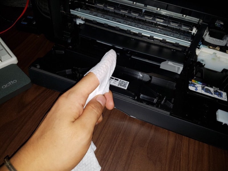 잉크젯복합기 캐논 Mg3670 종이걸림 제거후 글자 및 선이 삐뚤게 인쇄되는 증상 네이버 블로그