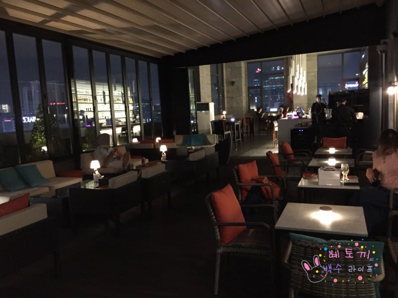 [명동 술집] 분위기 좋은 루프탑 바 라운지'L7호텔 루프탑 플로팅 (roof top bar floating)' (위치 ...