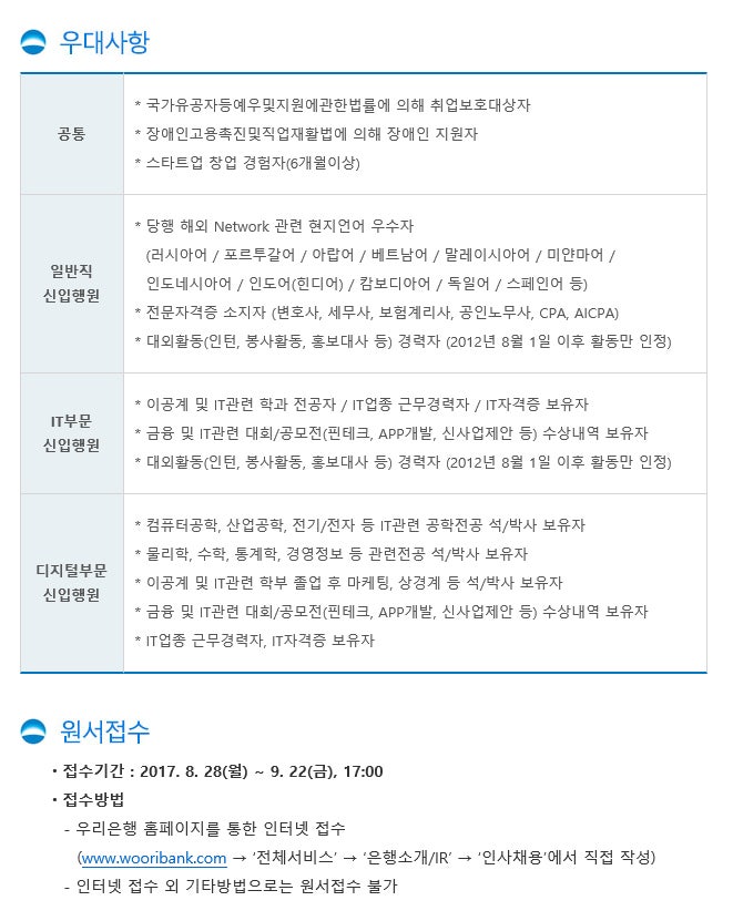자소서첨삭 우리은행 2017 신입행원 채용 우리은행 자소서 항목 합격키워드 확인 네이버 블로그