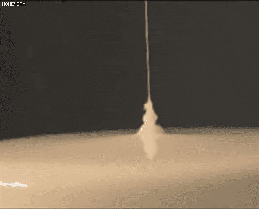 샴푸를 가늘게 짜면 나타나는 효과, 케이 효과(Kaye effect).gif : 네이버 블로그