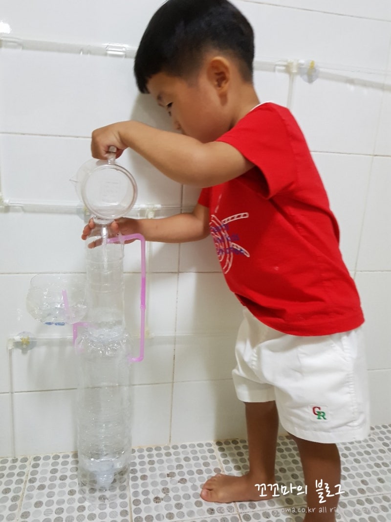 아빠표 과학놀이-헤론의 분수-사이펀의 원리 : 네이버 블로그