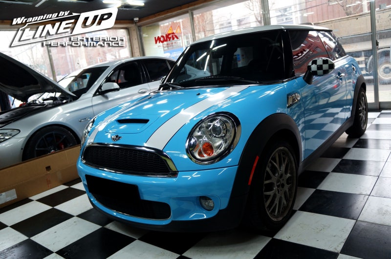 미니쿠퍼 S 3M 1080 G77 스카이블루 전체랩핑 시공 - 부산 라인업. : 네이버 블로그