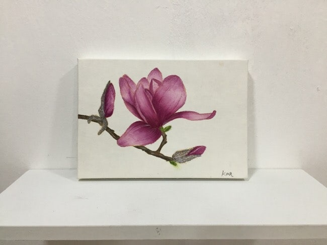 안산화실•안산공방아뜰리에먹 성인취미미술 안산민화수업 수강생완성작목련도 네이버 블로그
