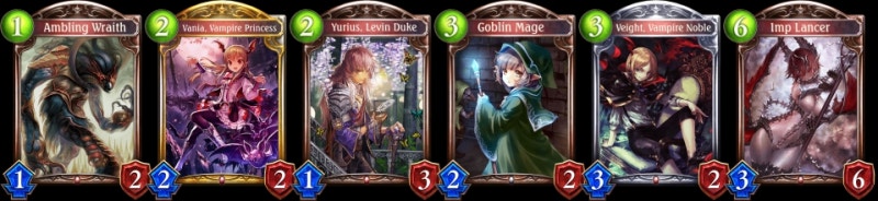 섀도우버스 초보자용 덱 추천! 박뱀(어그로 뱀파이어) : 네이버 블로그