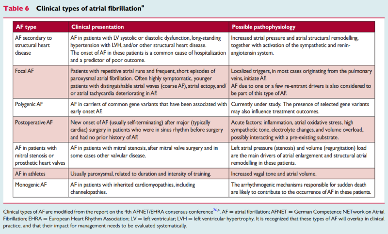 Atrial fibrillation types : 네이버 블로그