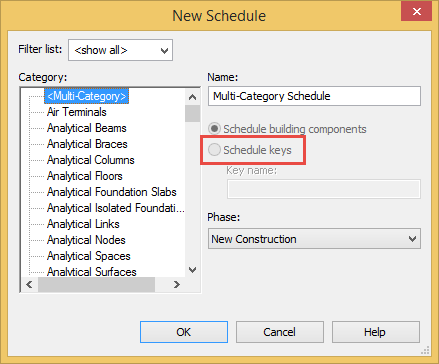 레빗(revit)의 키 일람표(key schedule) : 네이버 블로그
