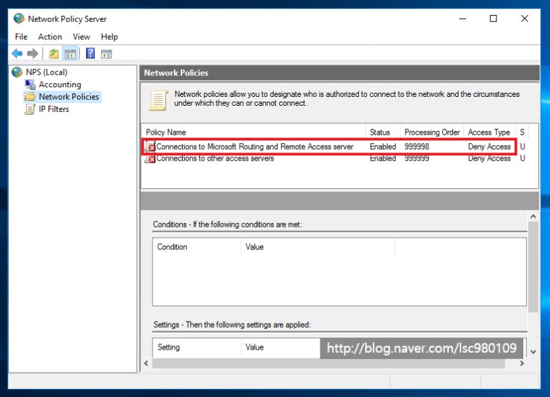 Windows Server 2016 - VPN 812 에러 해결방법 : 네이버 블로그