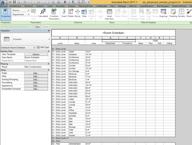 레빗(revit) 포함된 일람표(Embedded Schedule)이란? : 네이버 블로그