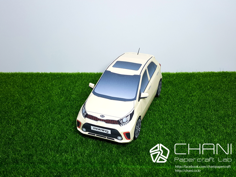 종이로 만든 경차, 기아 올뉴 모닝(JA) 종이모형(페이퍼크래프트/페이퍼토이) 완성 : 네이버 블로그