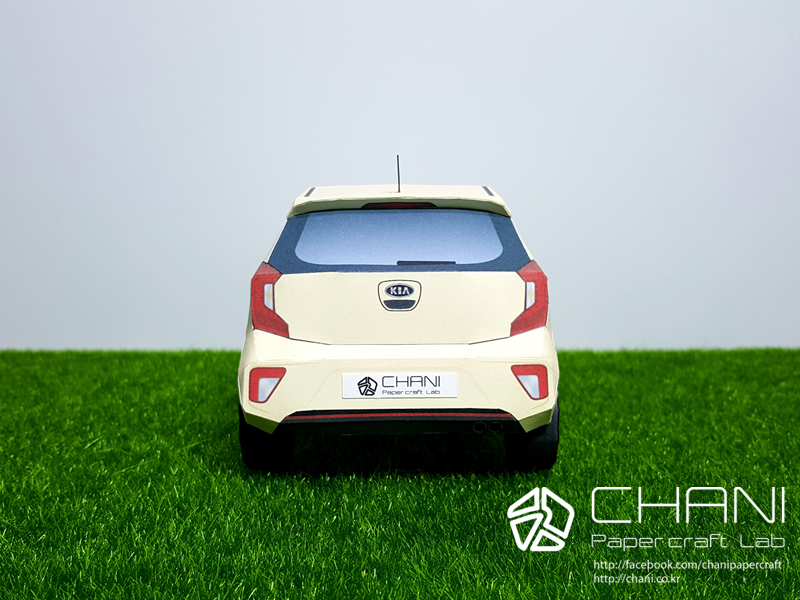 종이로 만든 경차, 기아 올뉴 모닝(JA) 종이모형(페이퍼크래프트/페이퍼토이) 완성 : 네이버 블로그
