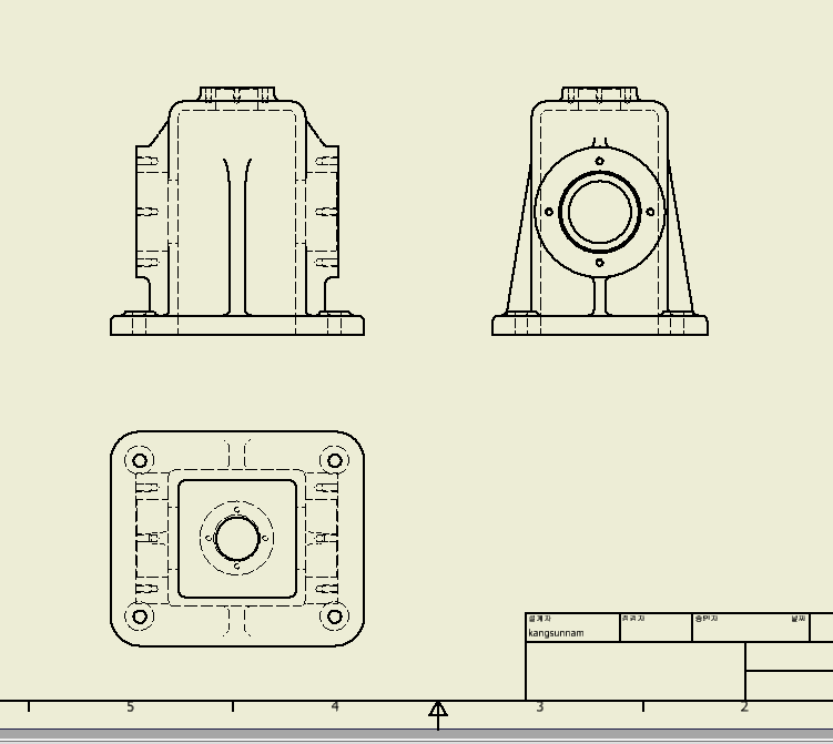 인벤터 Inventor 기계설계 전산응용기계제도기능사 기계설계산업기사 일반기계기사 자격증 교육 3d모델링을 2d도면으로 변환하고 캐드에서 부품제도하기 네이버 블로그