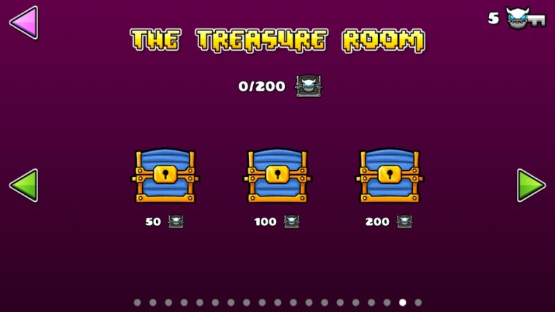 Geometry Dash (지오메트리 대쉬) The Treasure Room + 데몬상자 보상 200개 정리! : 네이버 블로그