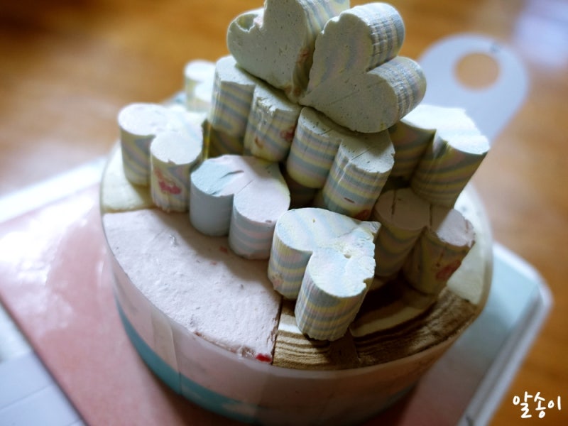 배스킨라빈스 아이스크림 케이크 * 이상한 나라의 솜사탕 케이크 : 네이버 블로그