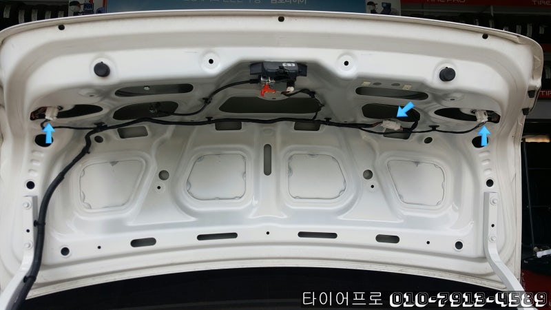 Diy Yf소나타 현대 모비스순정 후방카메라 교체작업 네이버 블로그
