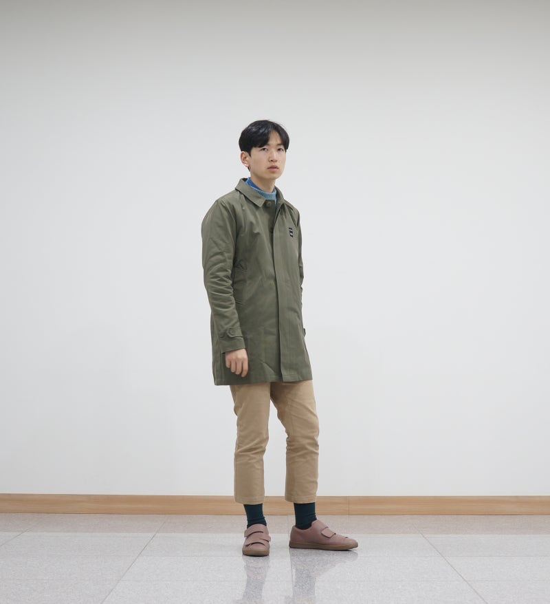 남자 맥코트 코디 카키색 코트와 색조합 네이버 블로그