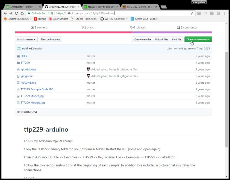 TTP229 4x4 touch keypad 동작 확인 : 네이버 블로그