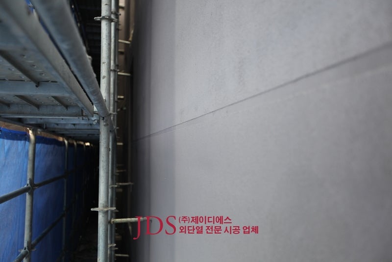 서울 마포 신축 관광호텔 외단열 시공 준불연 Pf보드 단열재 페놀폼 국산 스타코 마감 7 외벽 드라이비트 스타코