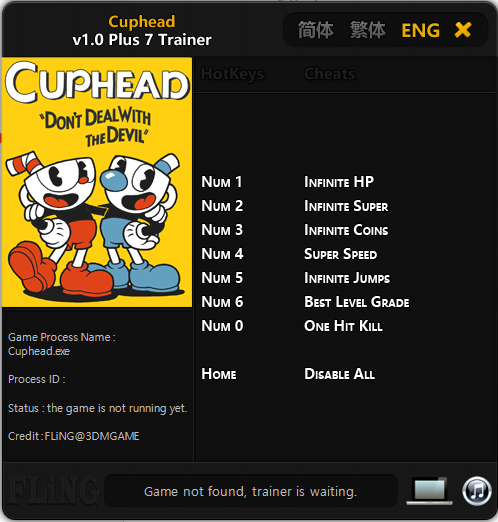 컵헤드 트레이너 Cuphead v1.0 Plus 7 Trainer : 네이버 블로그