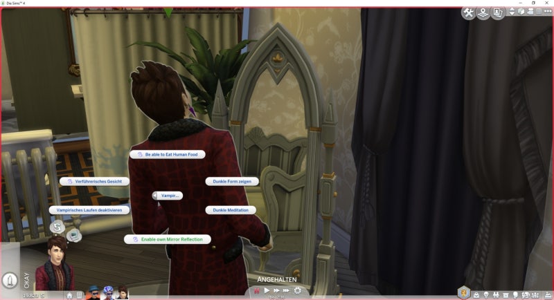 심즈4 뱀파이어 거울 반사, 음식 섭취 가능하게 하는 모드 : 네이버 블로그