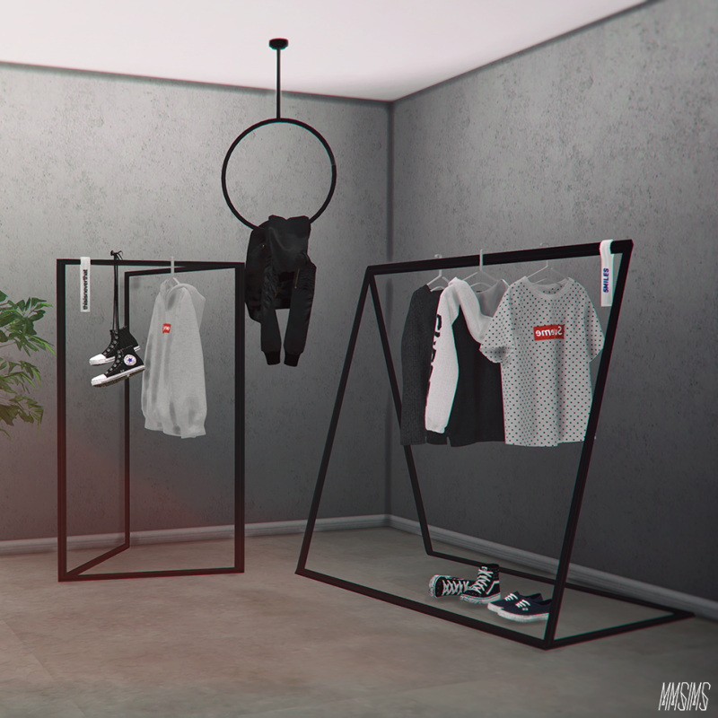 심즈4 데코 // MMSIMS Clothes Rack Set : 네이버 블로그