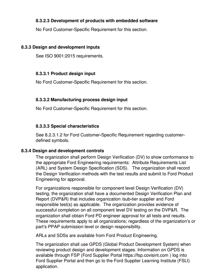 IATF 16949:2016에 대한 Ford(포드) 자동차 회사 CSR(고객별 요구사항) - 2017년 5월부 : 네이버 블로그