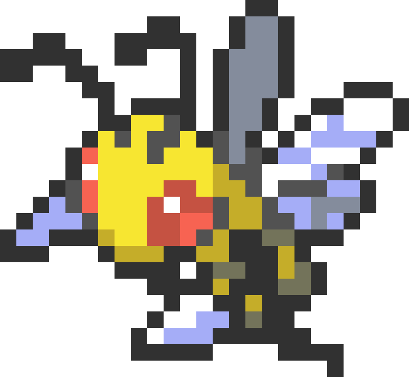 [픽셀아트] 포켓몬스터 - No.15 독침붕 : 네이버 블로그