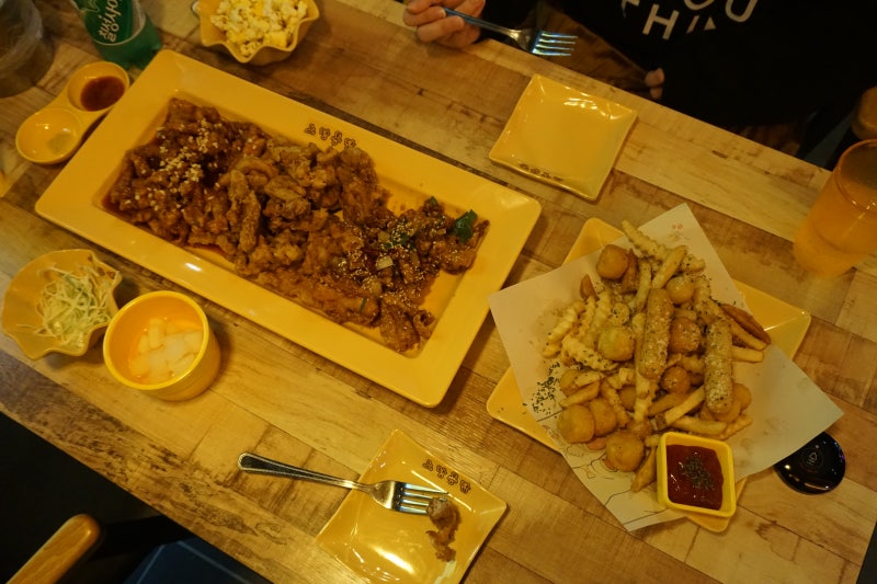 광주 화정동 치킨 염주동 먹자골목 노랑통닭 화정점 네이버 블로그