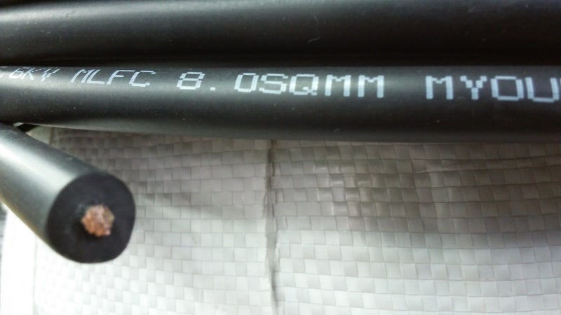 MLFC 8SQ 6,600V [Flame Retardant Poly Flex Insulated Wire] - 차량용 가교 폴리 ...