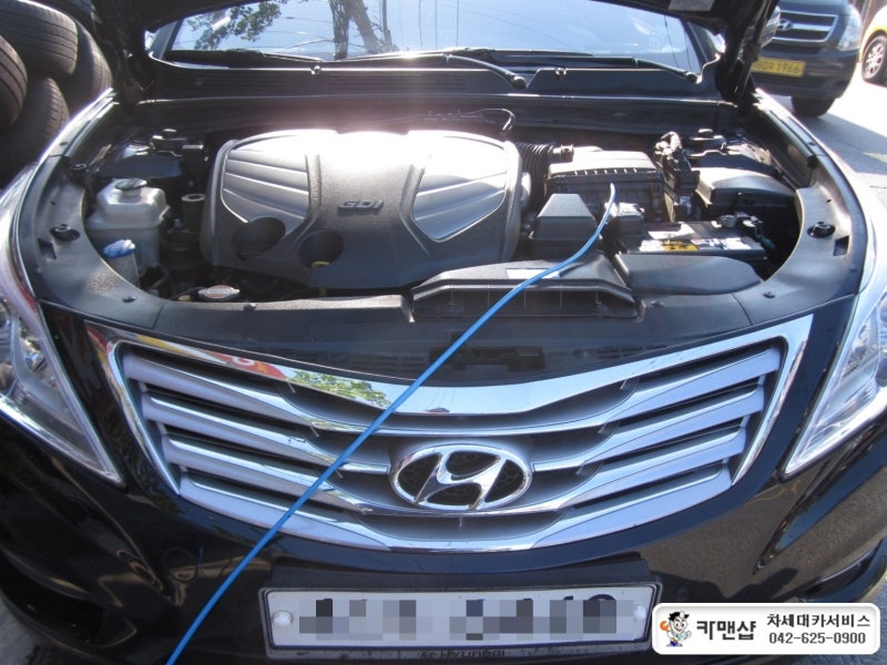 그랜저hg Gdi 흡기클리닝연소실클리닝 밸브클리닝 스로틀 클리닝 카본 타르 청소 브라운가스시공 점화코일 점화플러그 교환