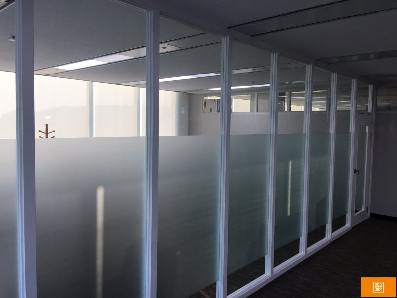 상암동 통유리칸막이 ,사무실칸막이 깔끔한시공!! : 네이버 블로그