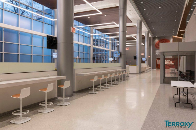말콤 대학 로비 바닥 테록시(Terroxy) 에폭시 테라조(EpoxyTerrazzo)시공 : 네이버 블로그