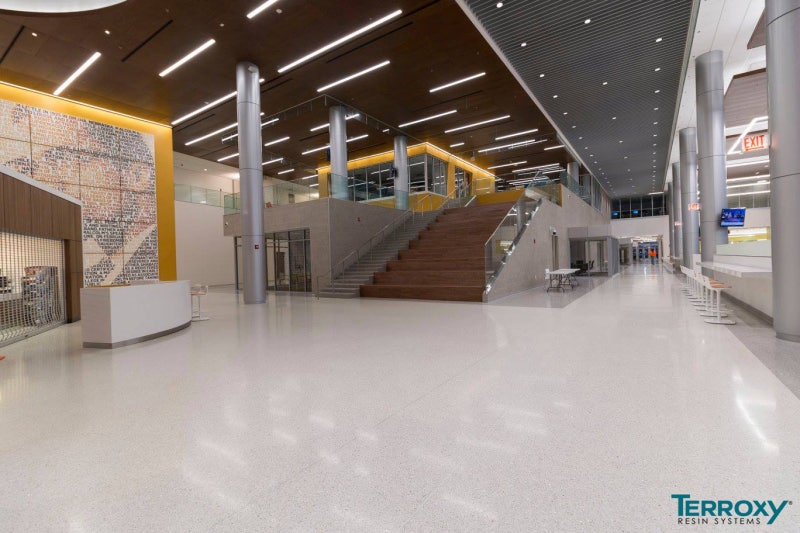 말콤 대학 로비 바닥 테록시(Terroxy) 에폭시 테라조(EpoxyTerrazzo)시공 : 네이버 블로그