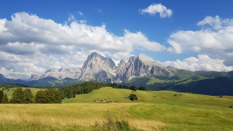 돌로미티 최고의 경치 알페 디 시우시alpe Di Siusi 오르기 오르티세이ortisei에서 케이블카 탑승