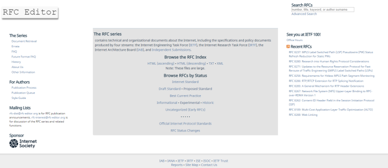 RFC(Request for Comments) 문서와 RFC Editor : 네이버 블로그