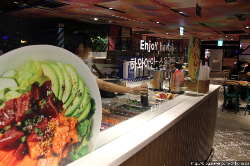 잠실 롯데백화점 맛집 모히또바인오션에서 포케와 모히또 즐기기 네이버 블로그