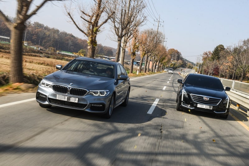 캐딜락 CT6 프리미엄 vs BMW 530i xDrive M 스포츠 패키지 플러스 비교 시승기 : 네이버 블로그