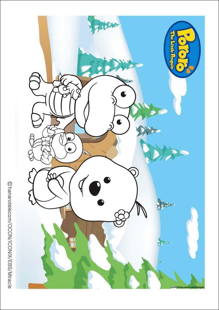 뽀로로색칠공부 뽀로로색칠 색칠공부도안 색칠공부프린트 유아색칠공부 네이버 블로그
