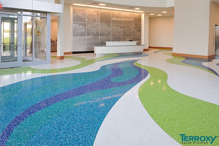 빌딩 로비 테록시 (Terroxy) 바닥 시공 : 네이버 블로그