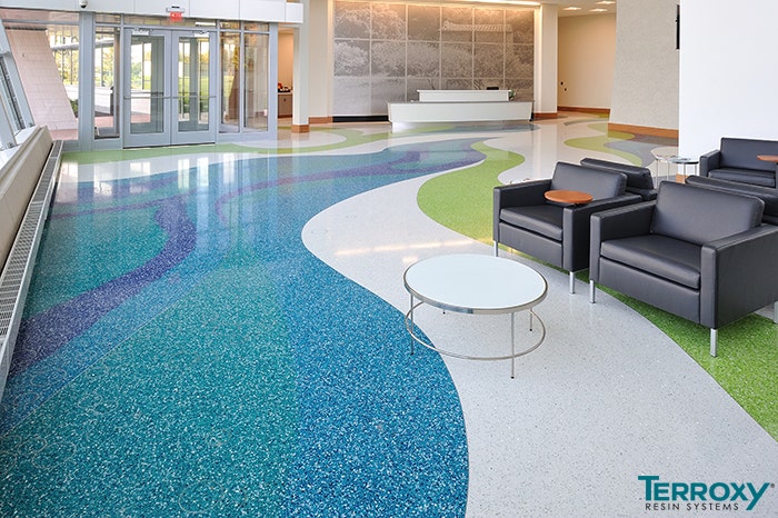 빌딩 로비 테록시 (Terroxy) 바닥 시공 : 네이버 블로그