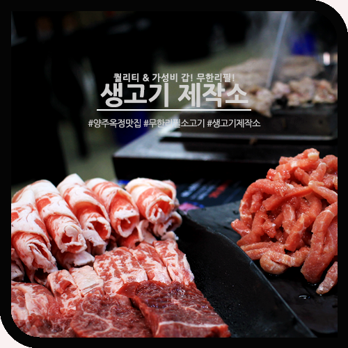 무한리필 생고기제작소♪ 양주 옥정맛집 강추 네이버 블로그