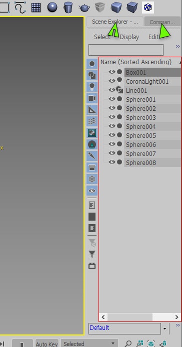 3ds MAX Scene Explorer 정렬하기 : 네이버 블로그